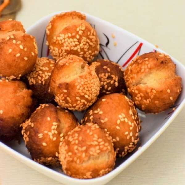 Laughing Balls | Chinese Smiling Sesame Cookies