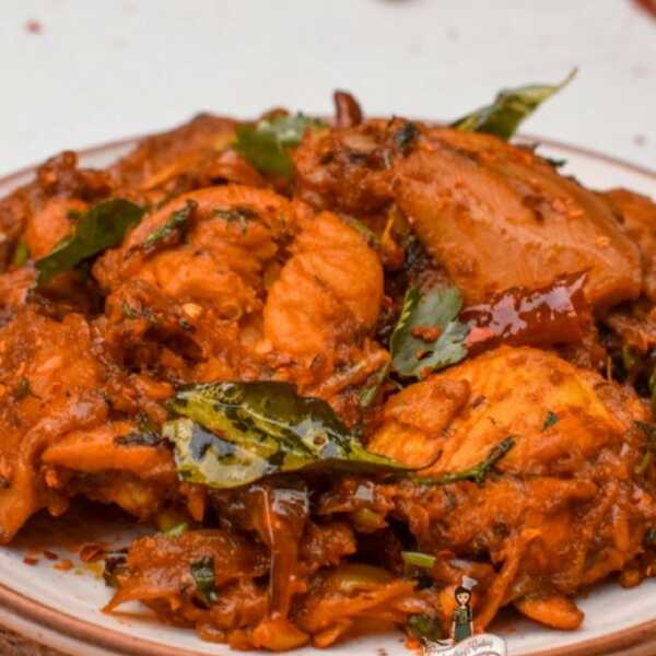 Chicken Peralan | Kerala Style Dry Roasted Chicken