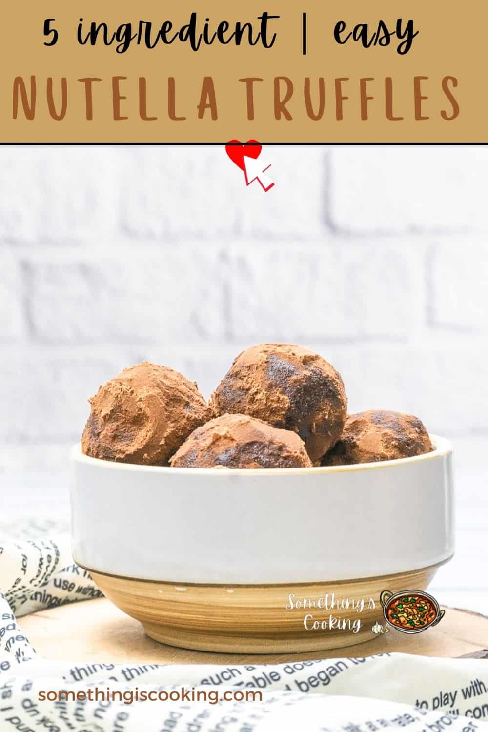 Nutella Truffles | 5 ingredient Easy Nutella Chocolate Balls